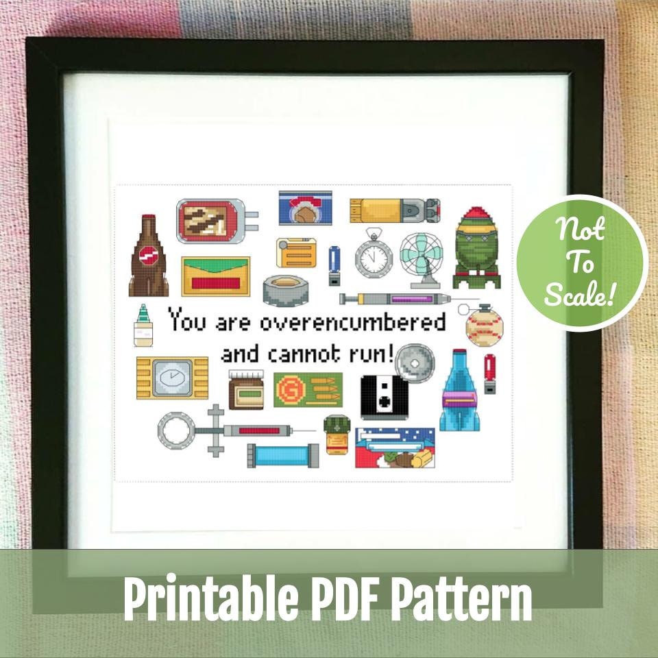 PATTERN PDF Overencumbered / Fallout / Cross Stitch PDF | Etsy