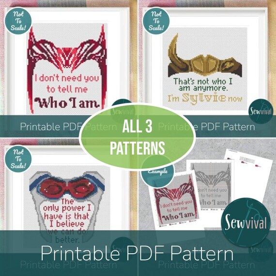 PATTERN PDF Crowns / Marvel / Cross Stitch PDF Pattern - Etsy