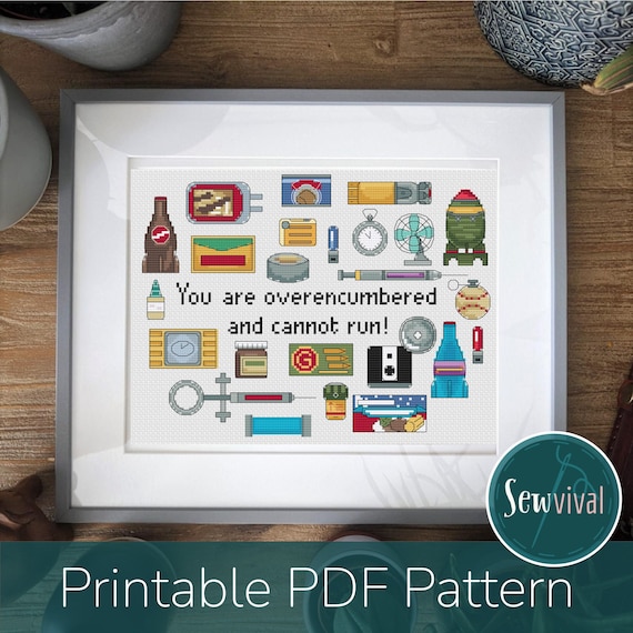 PATTERN PDF Overencumbered / Fallout / Cross Stitch PDF - Etsy