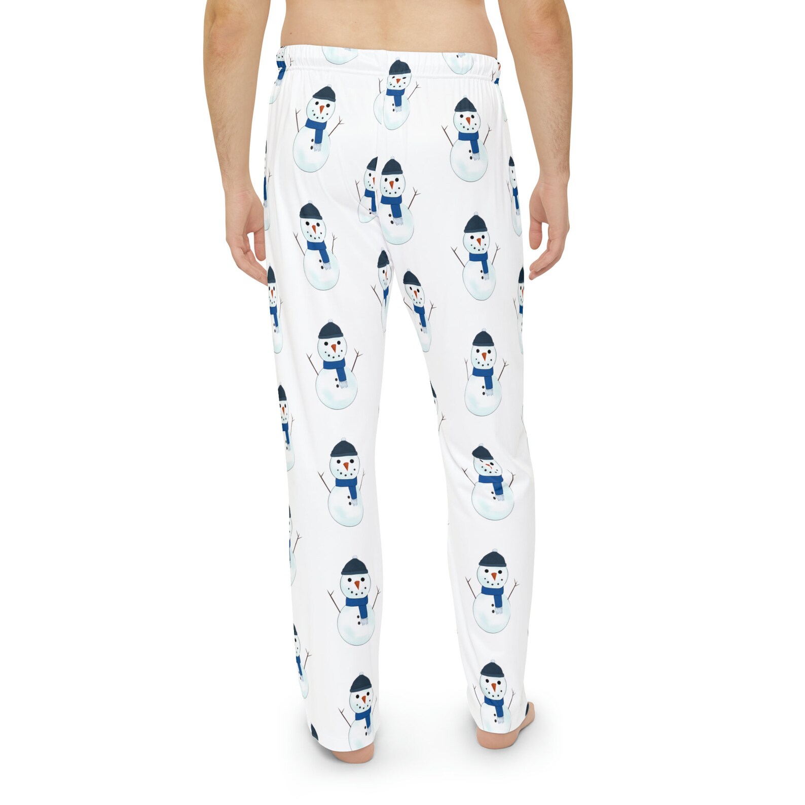 Men's Pajama Pants -snow Man/cozy Men's Snowman Pajama Pants/perfect ...
