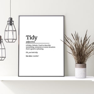 Gavin & Stacey Tidy Definition Print TV Show Collection - Etsy