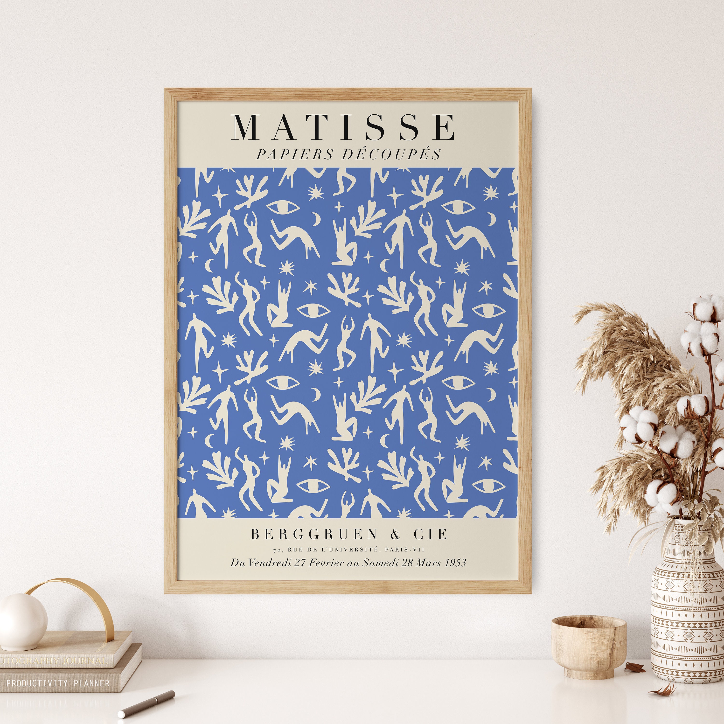 Matisse Print Blue Decor Print Abstract Prints Matisse Wall - Etsy Ireland