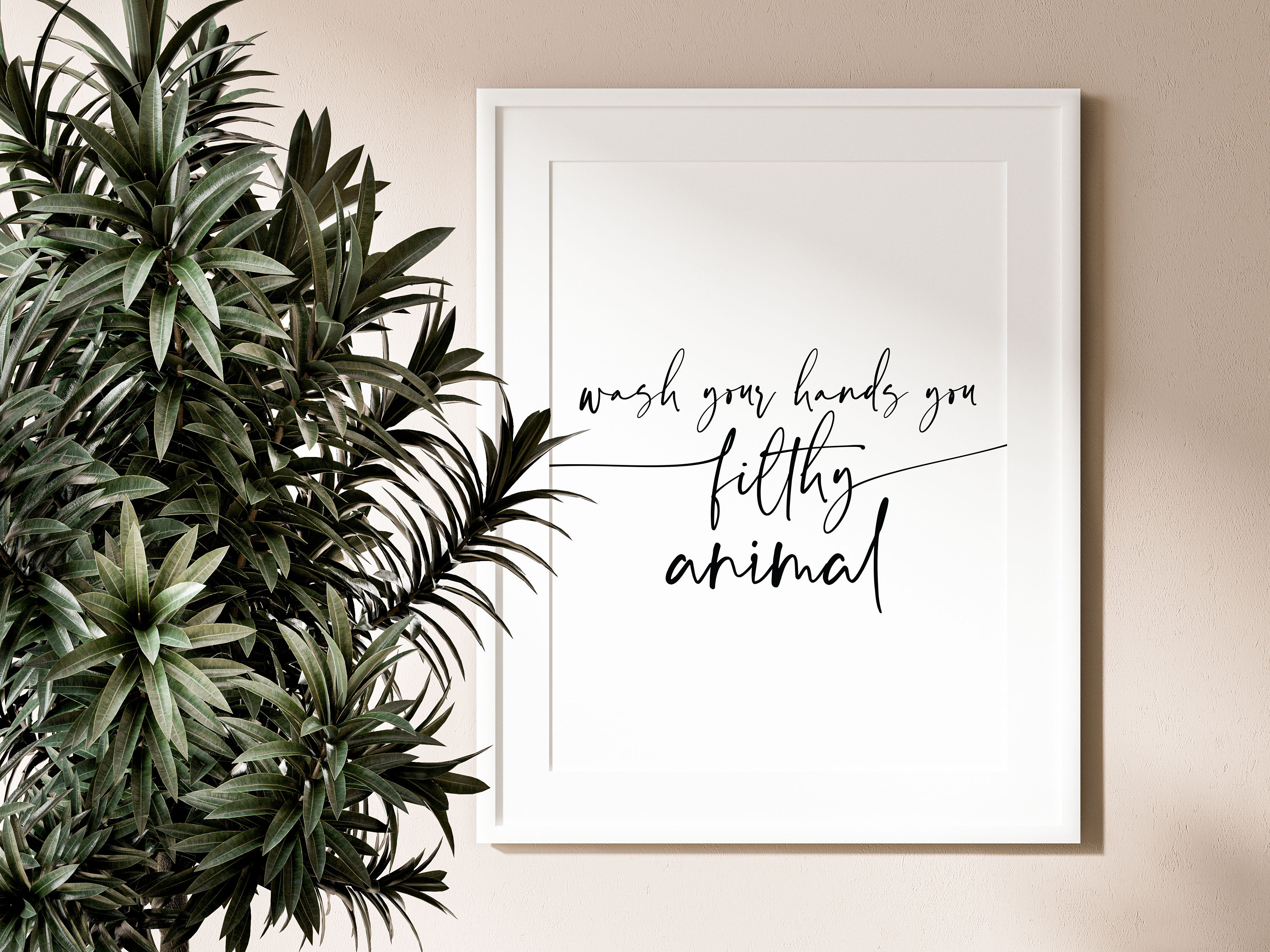 Wash Your Hands You Filthy Animal - Etsy