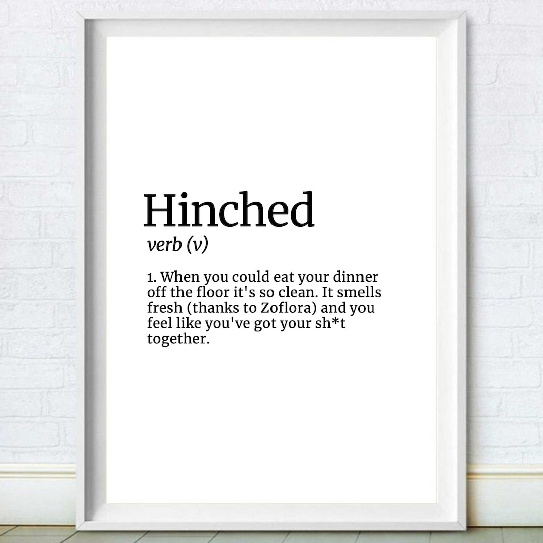 Hinched Definition Print - Etsy