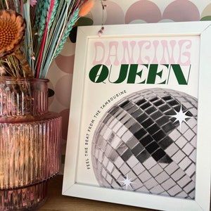 Dancing Queen ABBA Print ABBA Poster Retro Wall Print ABBA - Etsy