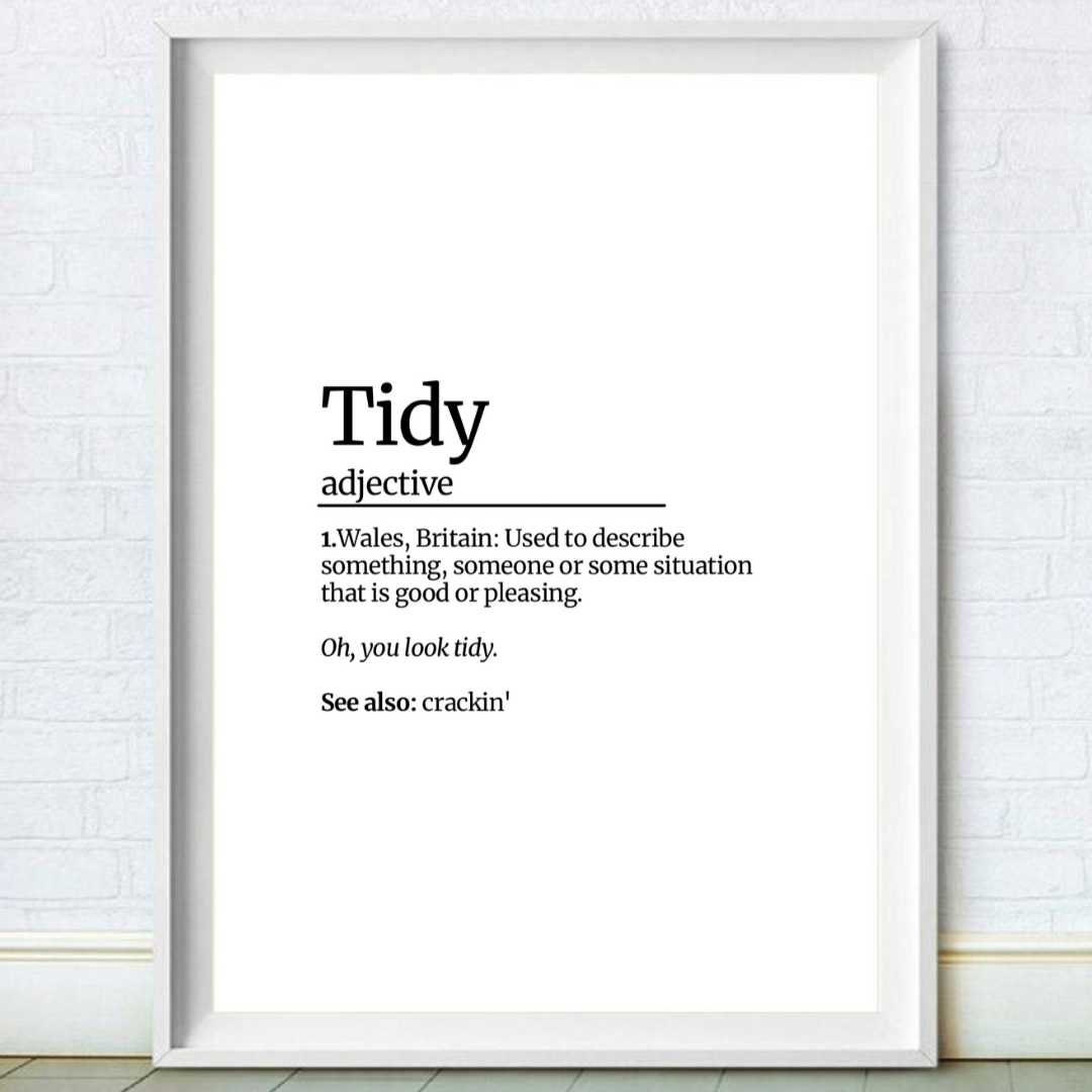 Gavin & Stacey Tidy Definition Print TV Show Collection - Etsy