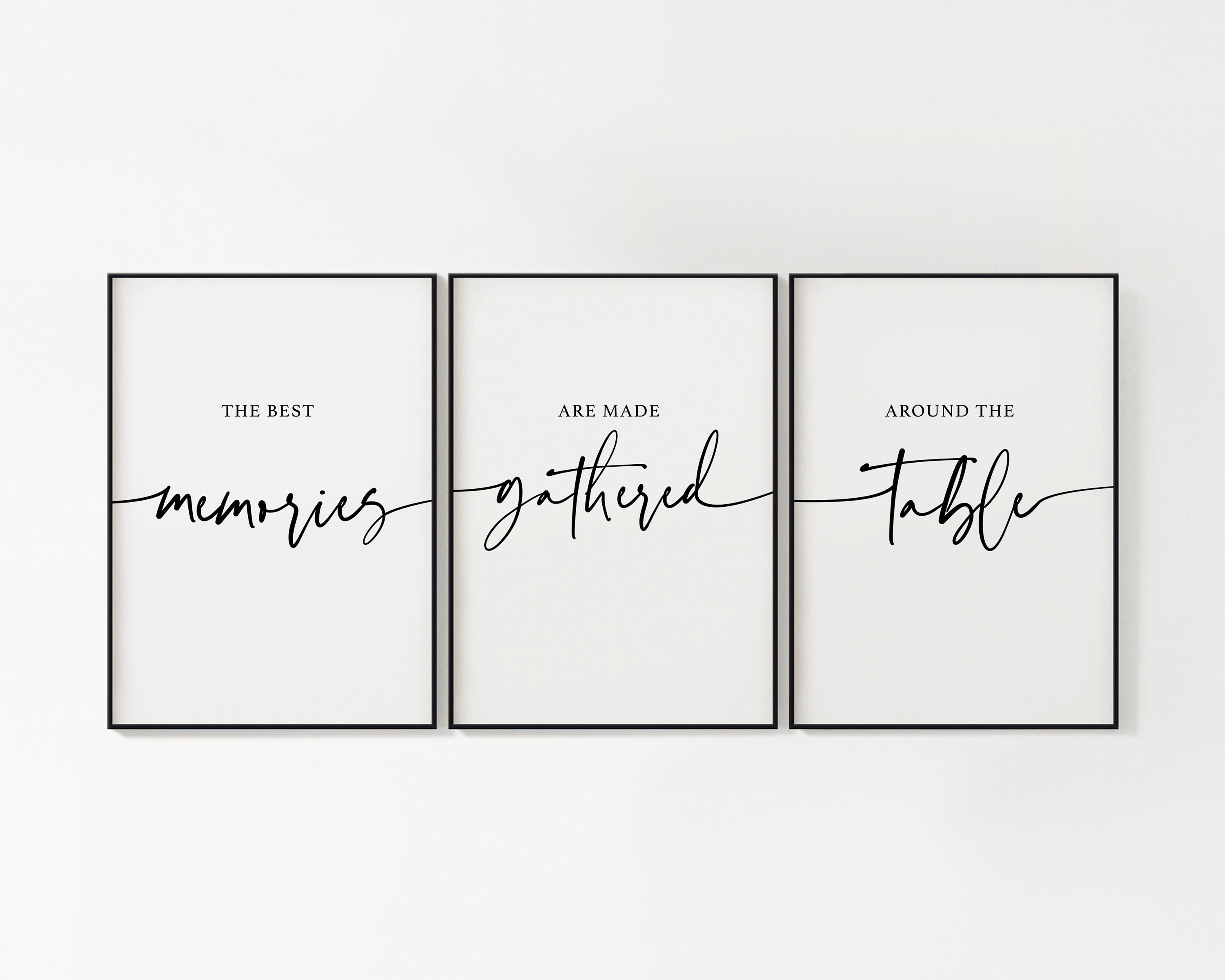 The Best Memories Print Set of 3 - Etsy UK