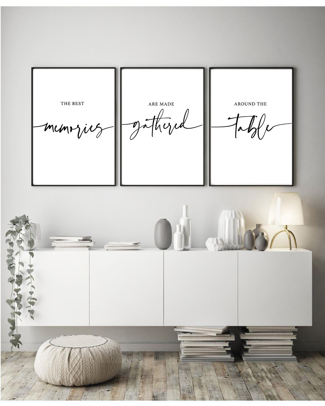 The Best Memories Print Set of 3 - Etsy UK