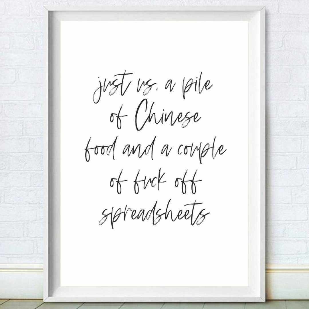 Peep Show Johnson Quote, Peep Show TV Show Quote Print, Black and White ...