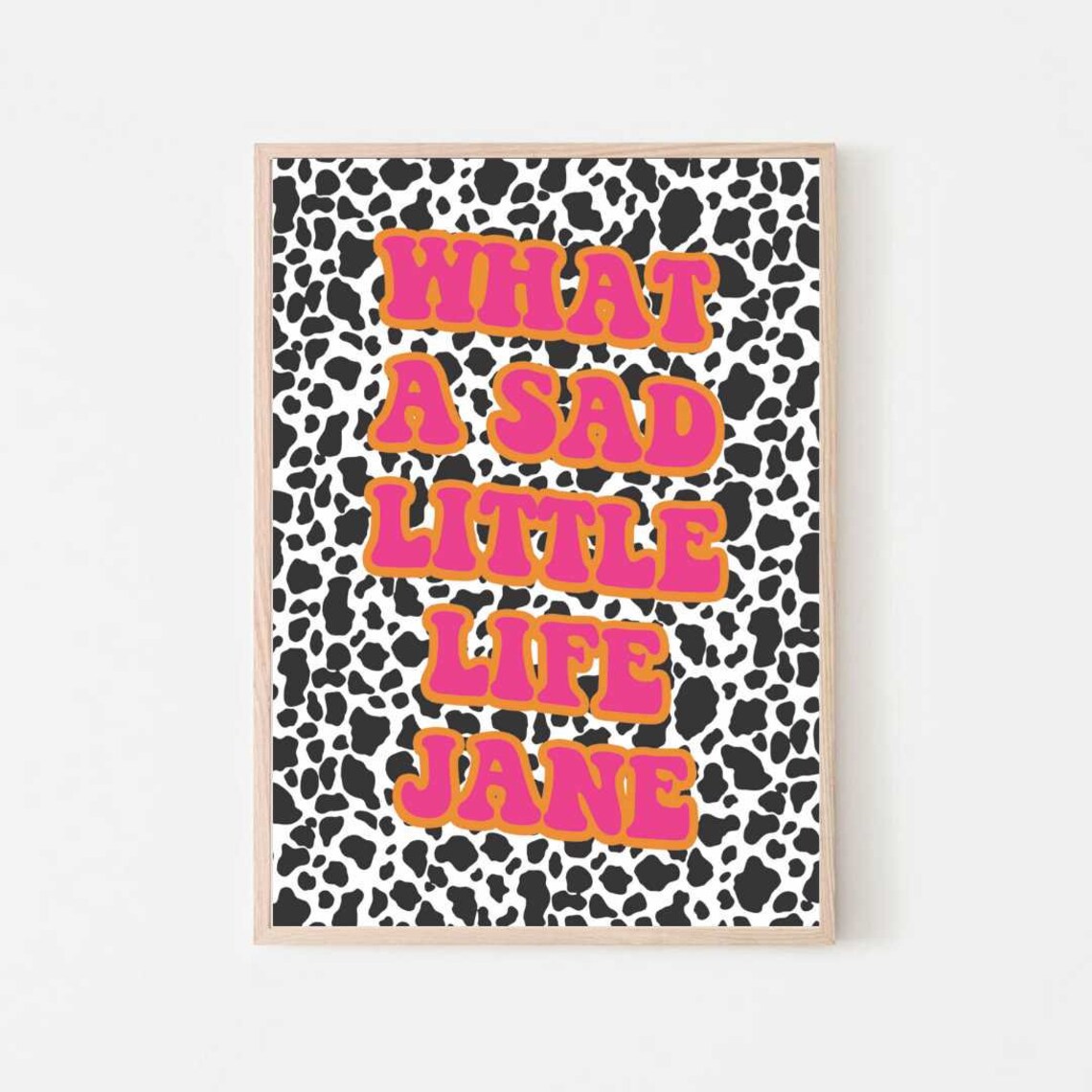 What A Sad Little Life Jane Print - Etsy