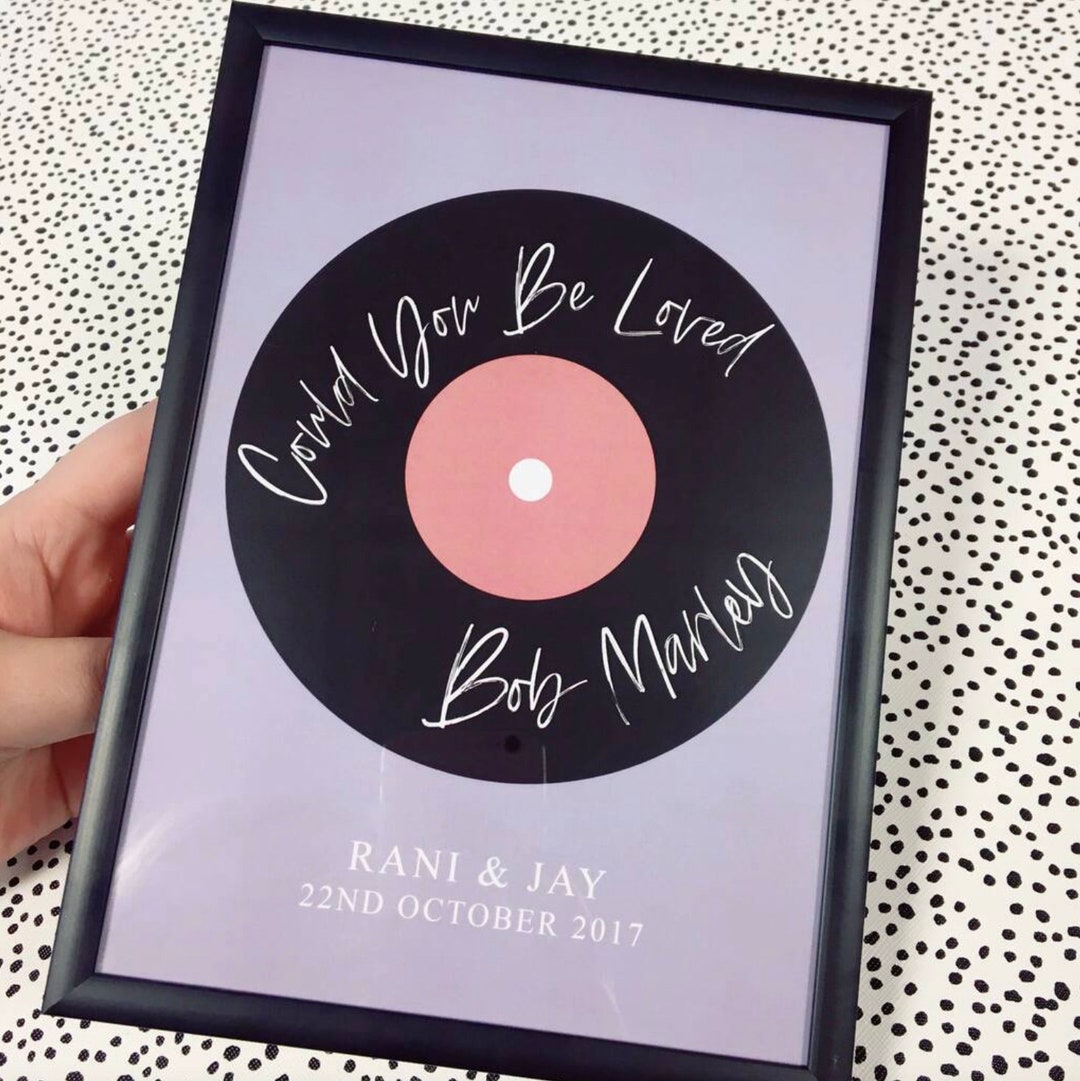 Personalised First Dance Record Print, Anniversary Gift, Custom Wedding ...