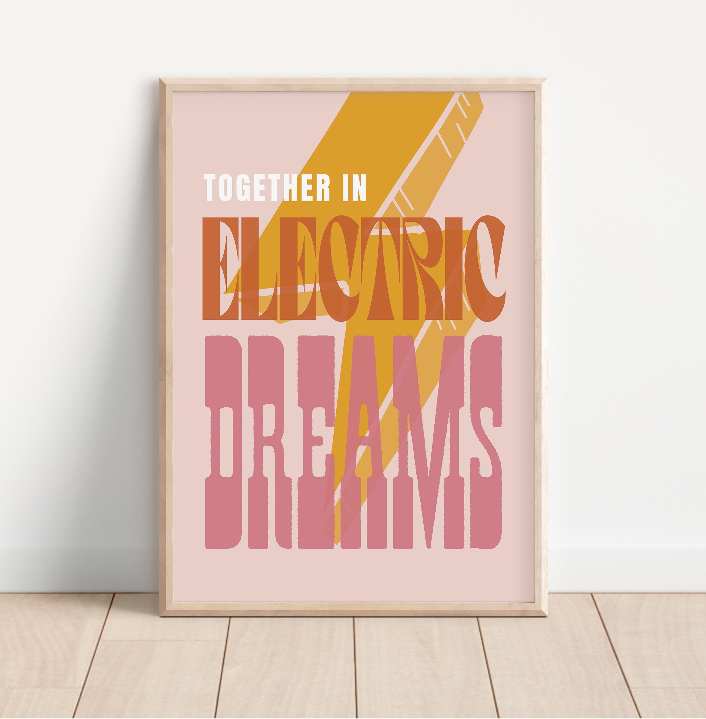 Electric Dreams Retro Print Quirky Music Poster Cool Poster - Etsy UK