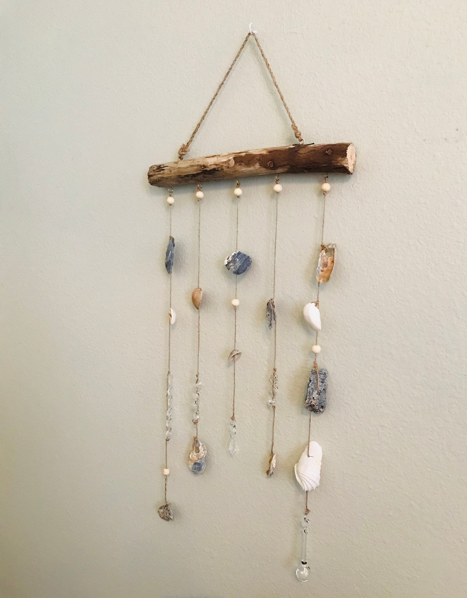 Real Seashell Wind Chime Coastal-themed Photo Display - Etsy