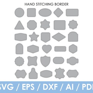 Leather Patch Svg, BIG BUNDLE, Hat Patches, Patch Shape With Stitshes ...