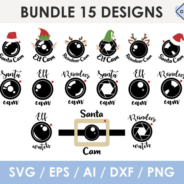 Santa Camera Ornament - Etsy