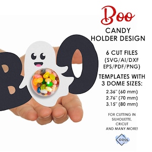Candy DOME Holder Design, Halloween Favors, for Kids, for Guests, Ghost ...