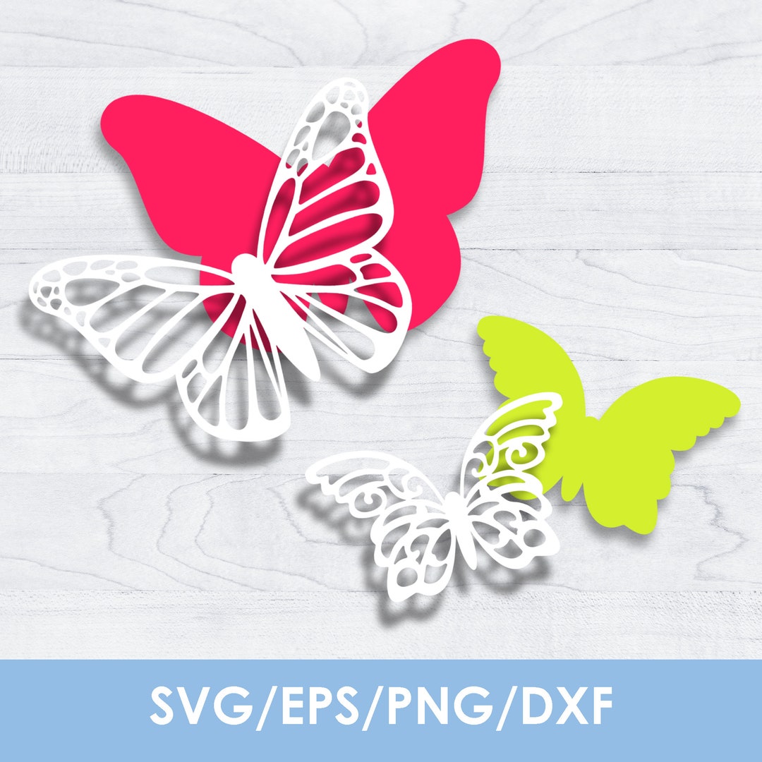 Layered Butterfly SVG Bundle: 3D Cut Template (digital Download) - Etsy