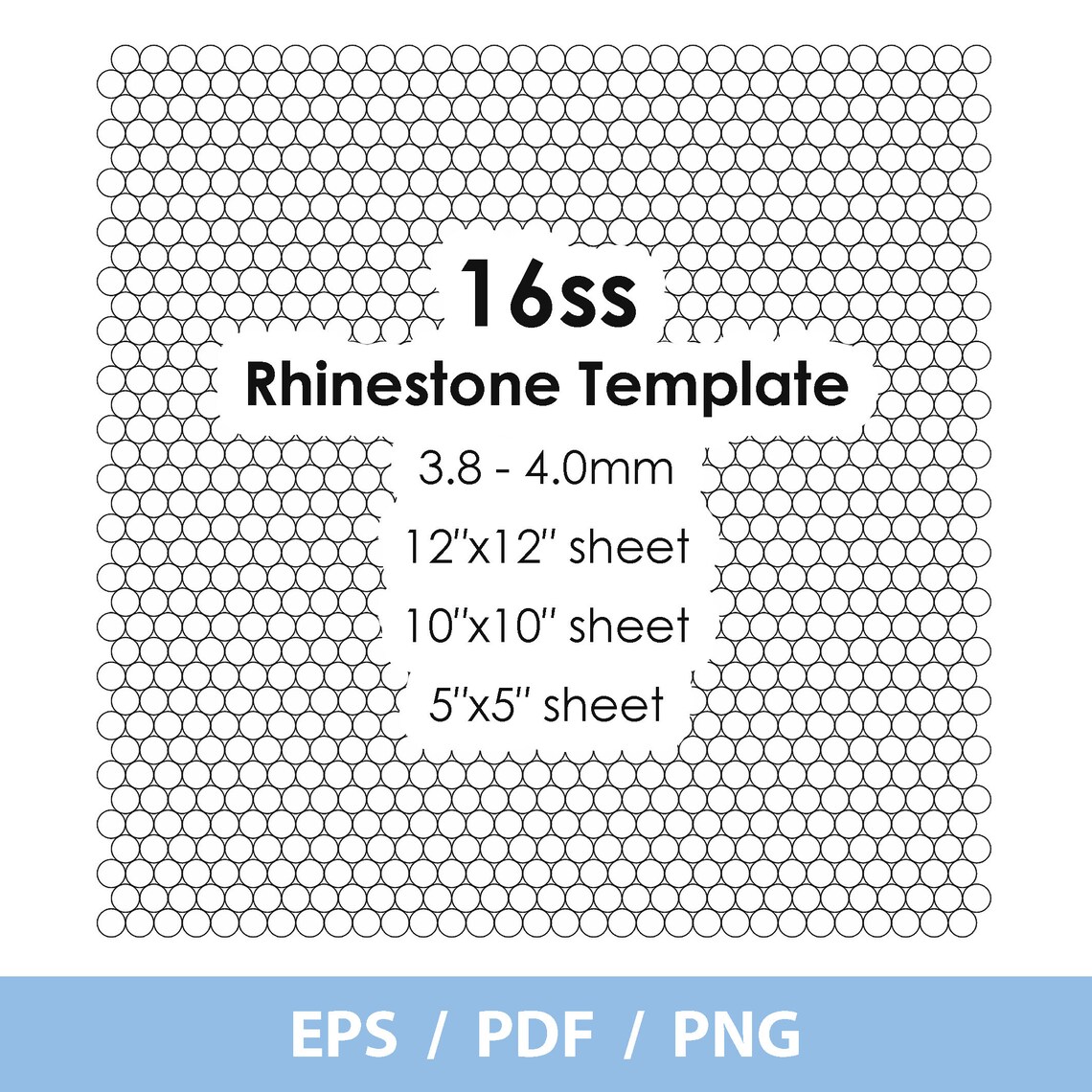 Rhinestone Sheet Template Bundle, 6ss, 10ss, 16ss ,20ss, Cricut ...