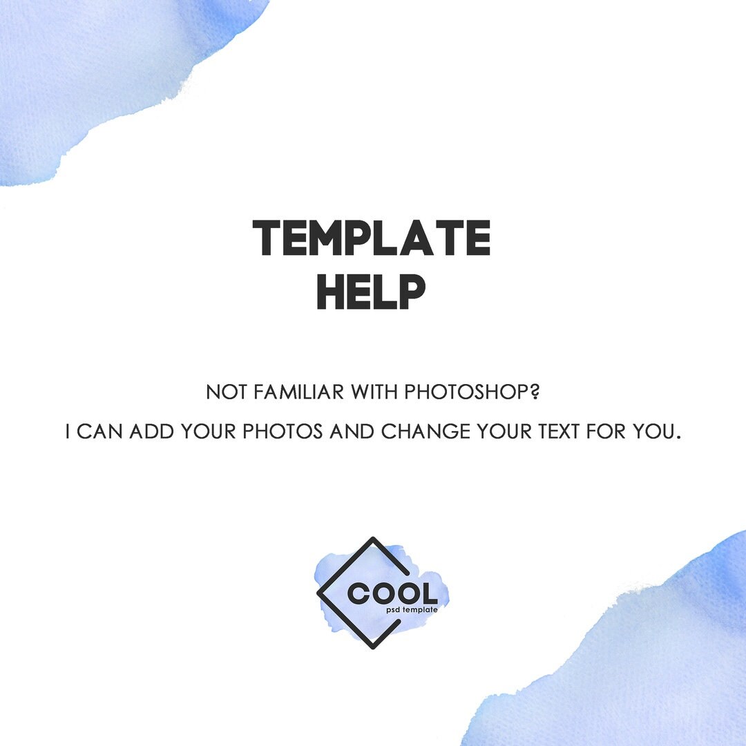 Template Help Add-on , Image Placement and Text Added - Etsy