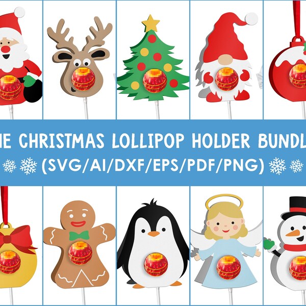 Reindeer Lollipop Holder Svg - Etsy