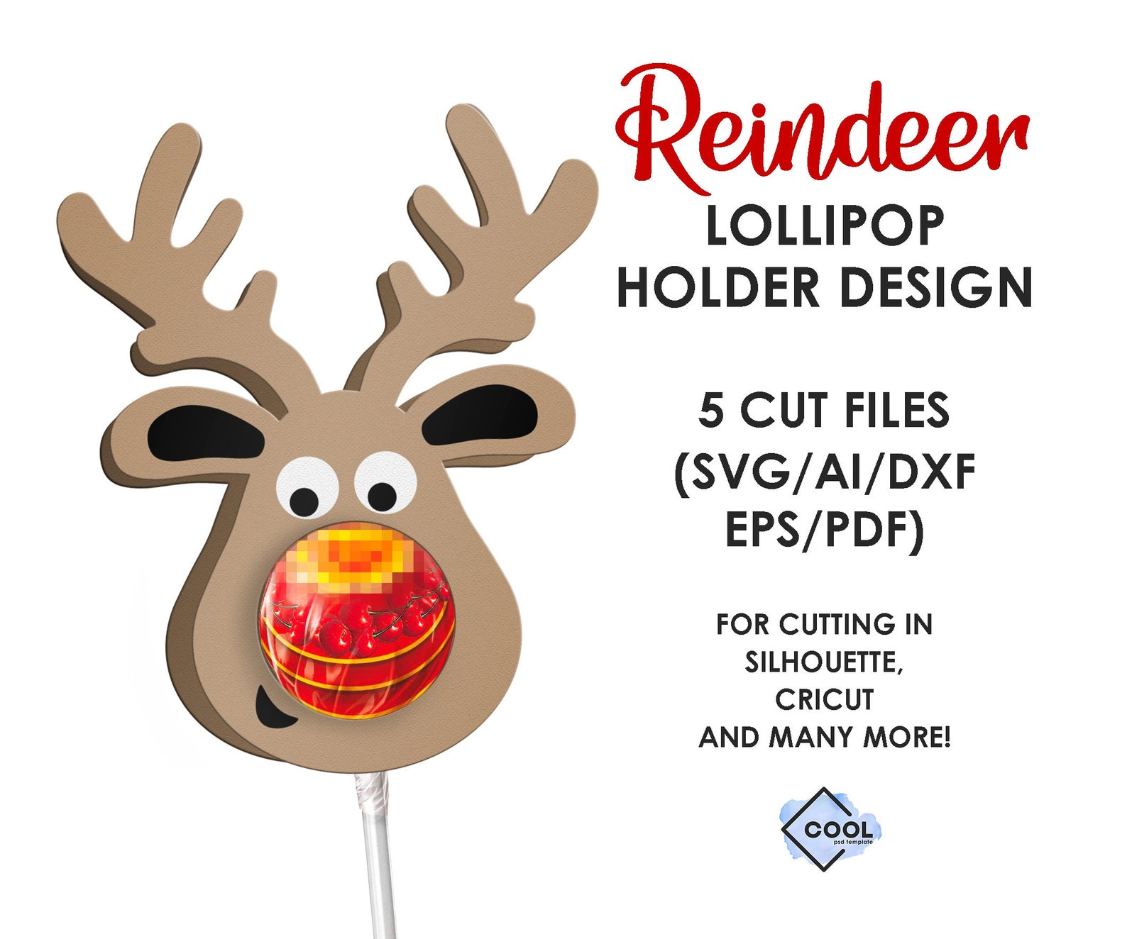 Christmas Lollipop Holder Svg BUNDLE Christmas Favor for - Etsy