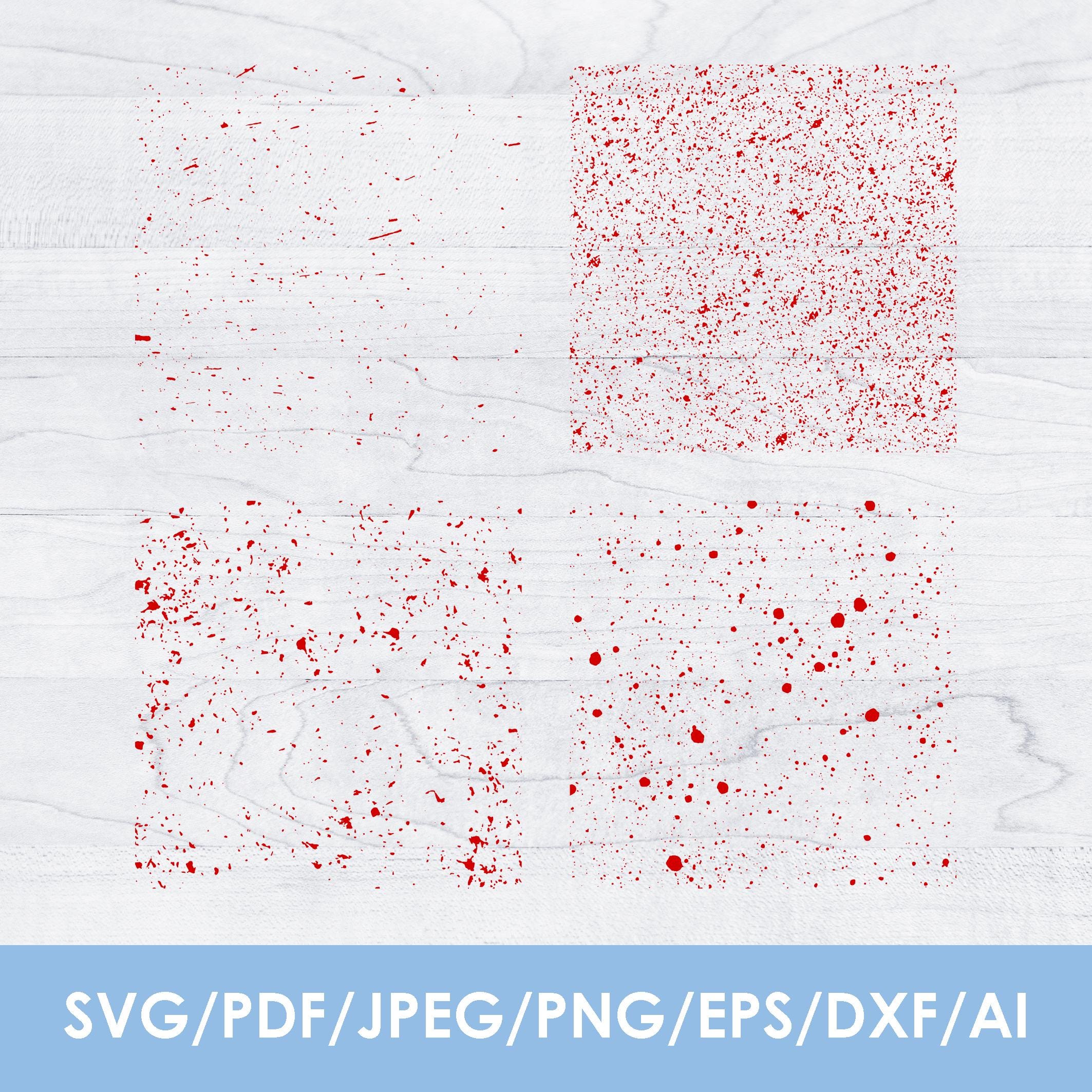 Blood Splatter Svg, Bundle, Blood Splash, Pdf, Png, Crime Svg ...