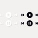 Audio Control Buttons Svg, Music Player Svg, Play Button Svg, Laser Cut ...