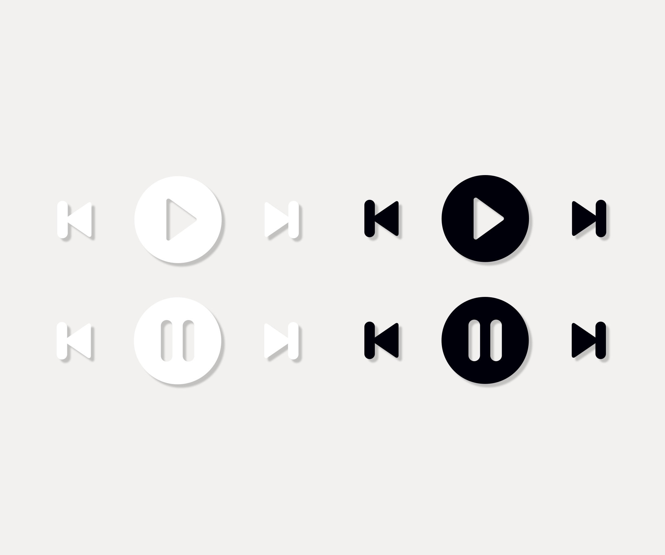 Audio Control Buttons Svg Music Player Svg Play Button Svg - Etsy Canada