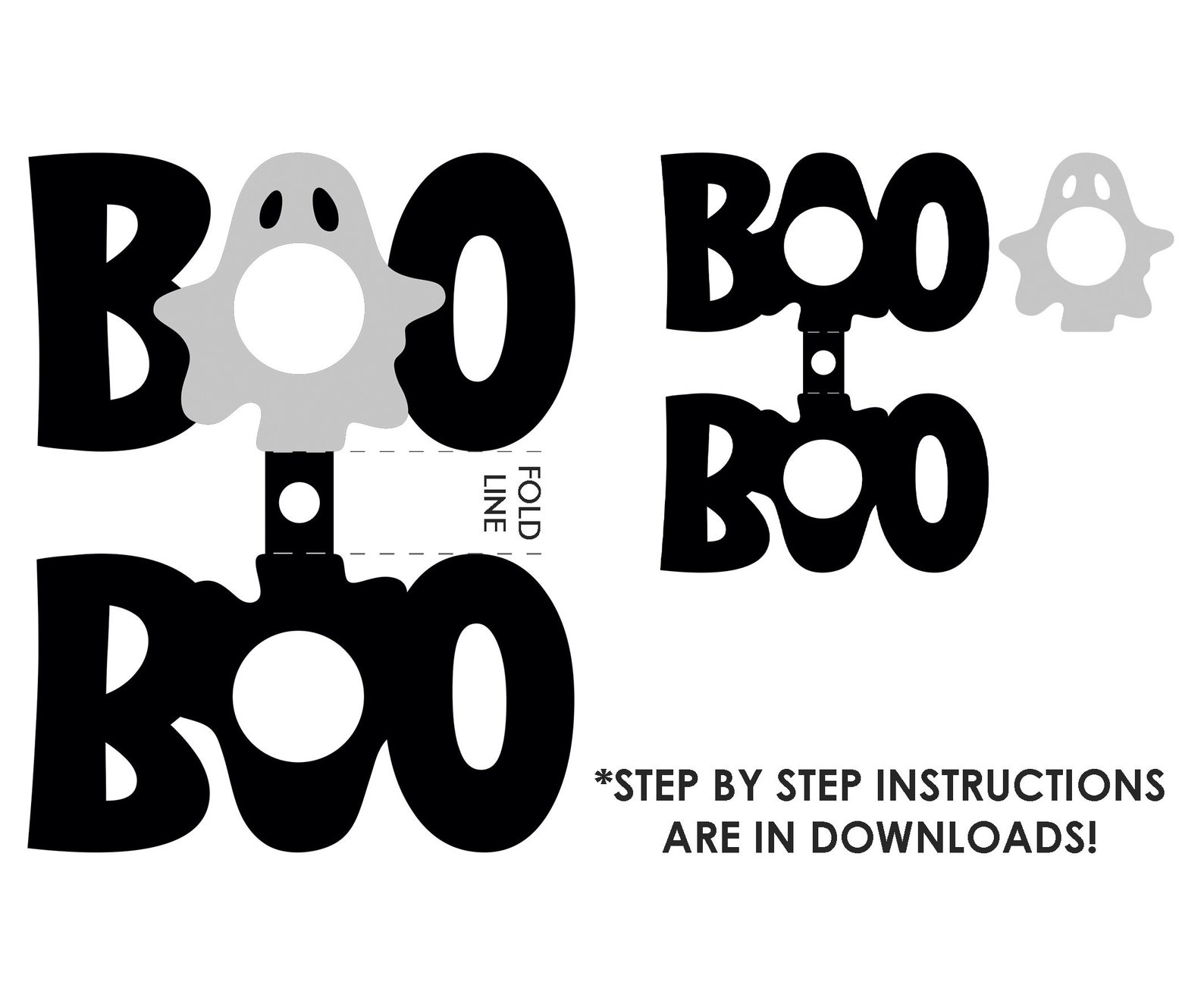 Boo Lollipop Holder Svg, Halloween Favors, for Kids, for Guests ...