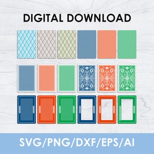 Full Playing Cards Deck Svg, BUNDLE, Poker Cards Svg, Full Deck Playing ...