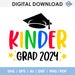 Kinder Grad 2024 Svg, Kindergarten Graduation Svg, Cricut, Silhouette ...