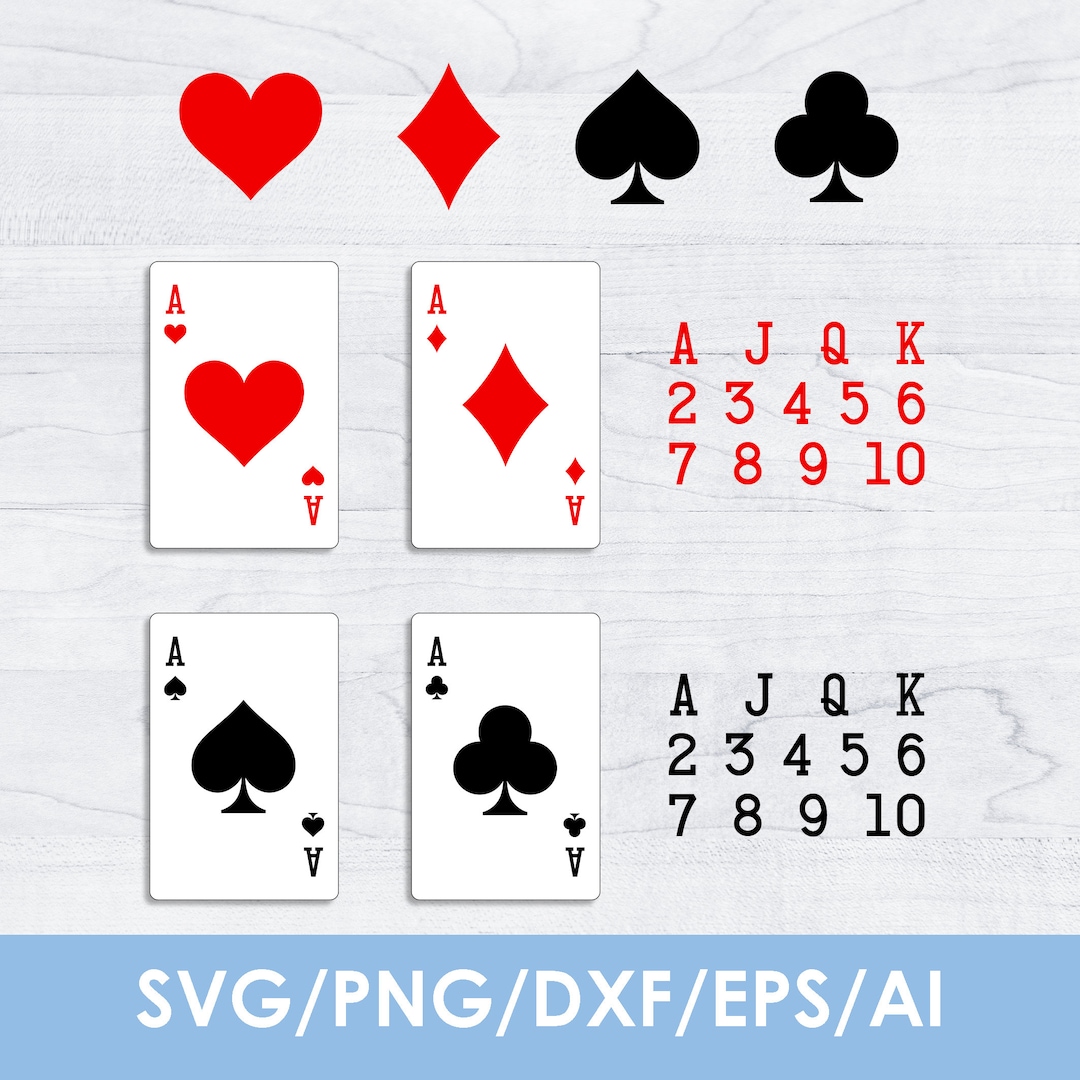 Playing Cards Symbols Svg, Card Suits Svg, Poker Cards Svg, Transparent ...