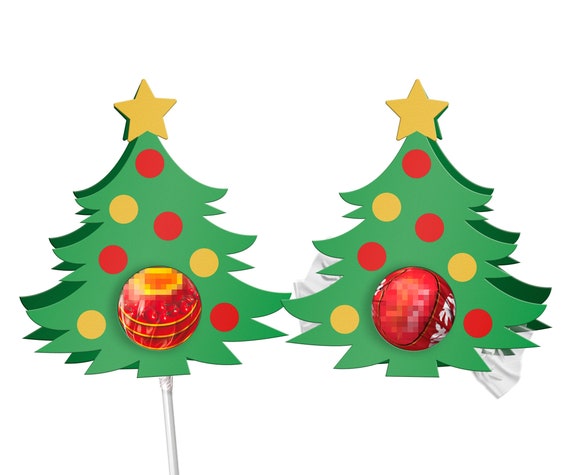 Christmas Tree Lollipop Holder Svg DIY Christmas Crafts - Etsy New Zealand