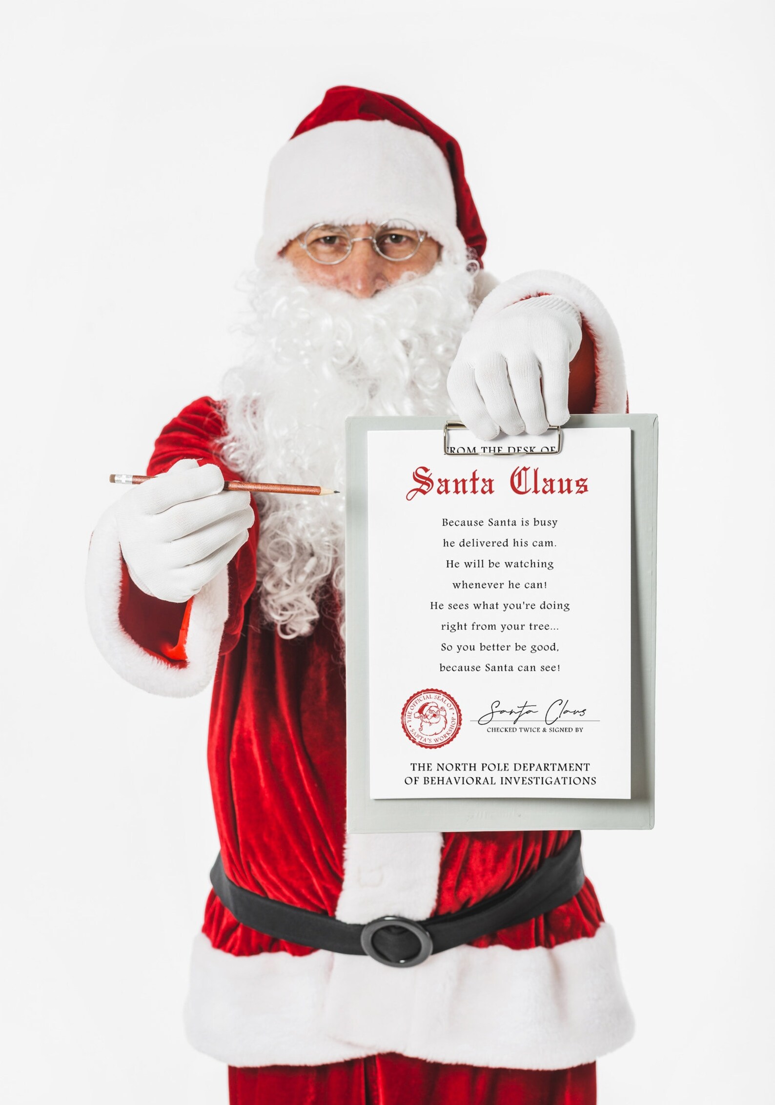 Santa Cam Letter Printable Santa Letter for Santa Cam | Etsy