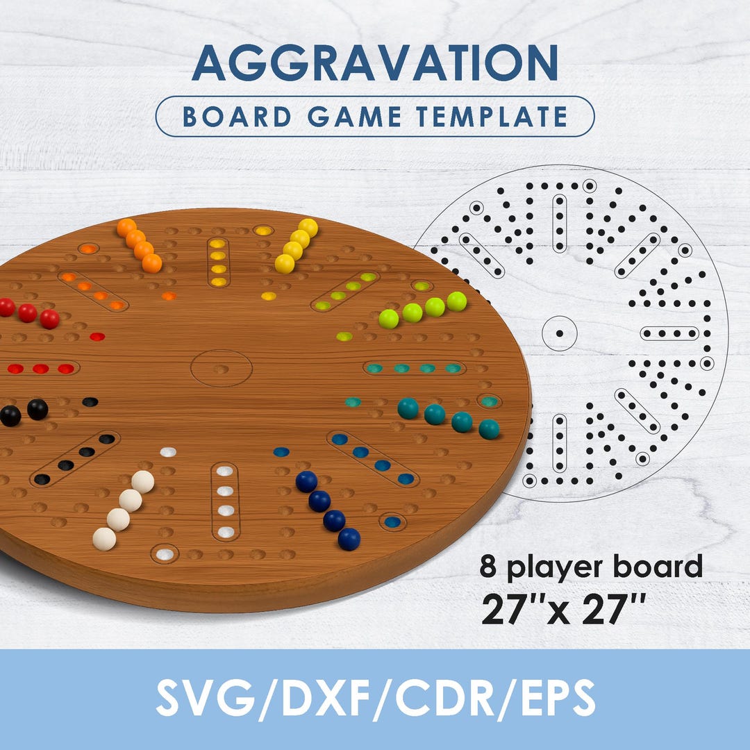 Aggravation Editable Board Game, DIY, Fast-track and Aggravation ...