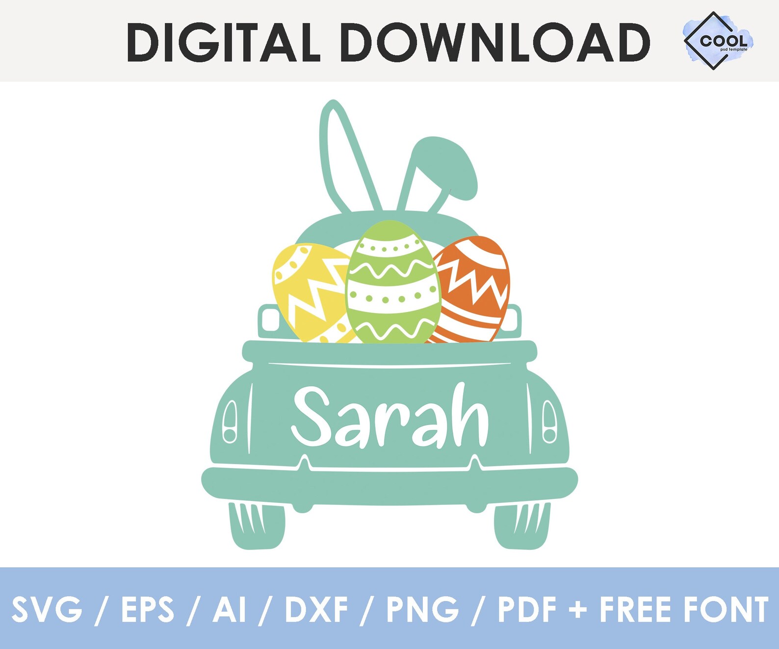 Easter Truck Svg Bundle Bunny Truck Easter Svg Carrot - Etsy