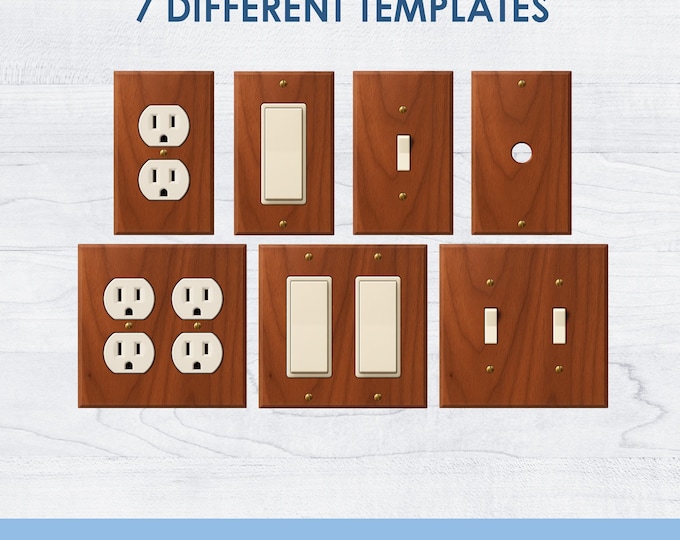 Light Switch Cover Plate, Outlet Cover Plate, Wall Plates, Full Set ...
