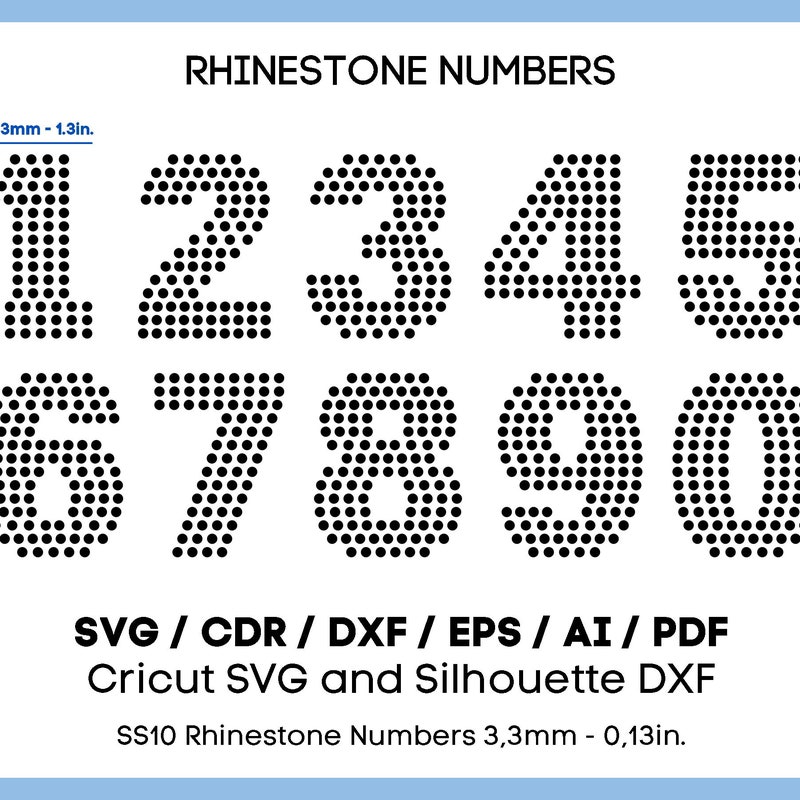Black Rhinestones Numbers - Etsy