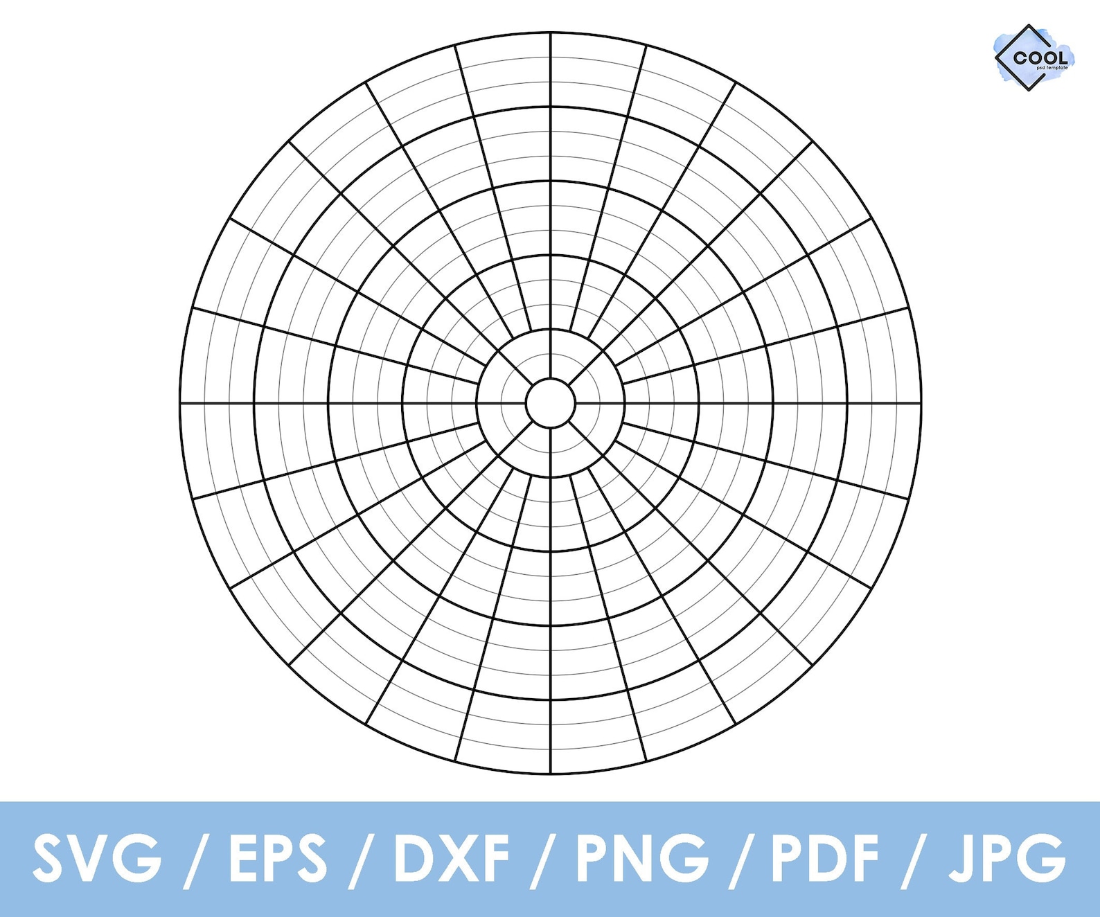Circle Graph Template: Bead Pattern Paper (digital Download) - Etsy