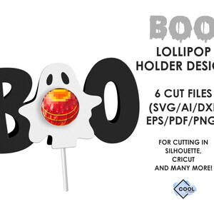 Boo Lollipop Holder Svg, Halloween Favors, for Kids, for Guests ...