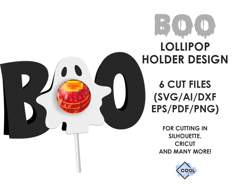Boo Lollipop Holder Svg, Halloween Favors, for Kids, for Guests ...