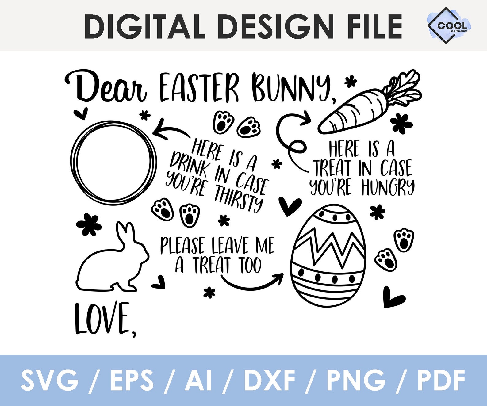 Easter Tray Svg Bundle Dear Easter Bunny Easter Svg Kids - Etsy Australia