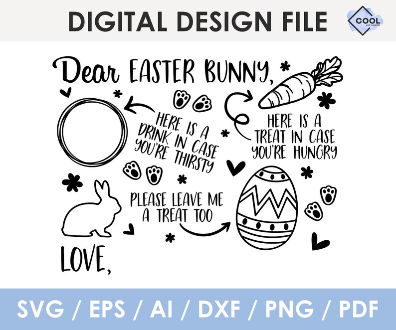 Easter Tray Svg Bundle Dear Easter Bunny Easter Svg Kids - Etsy Australia