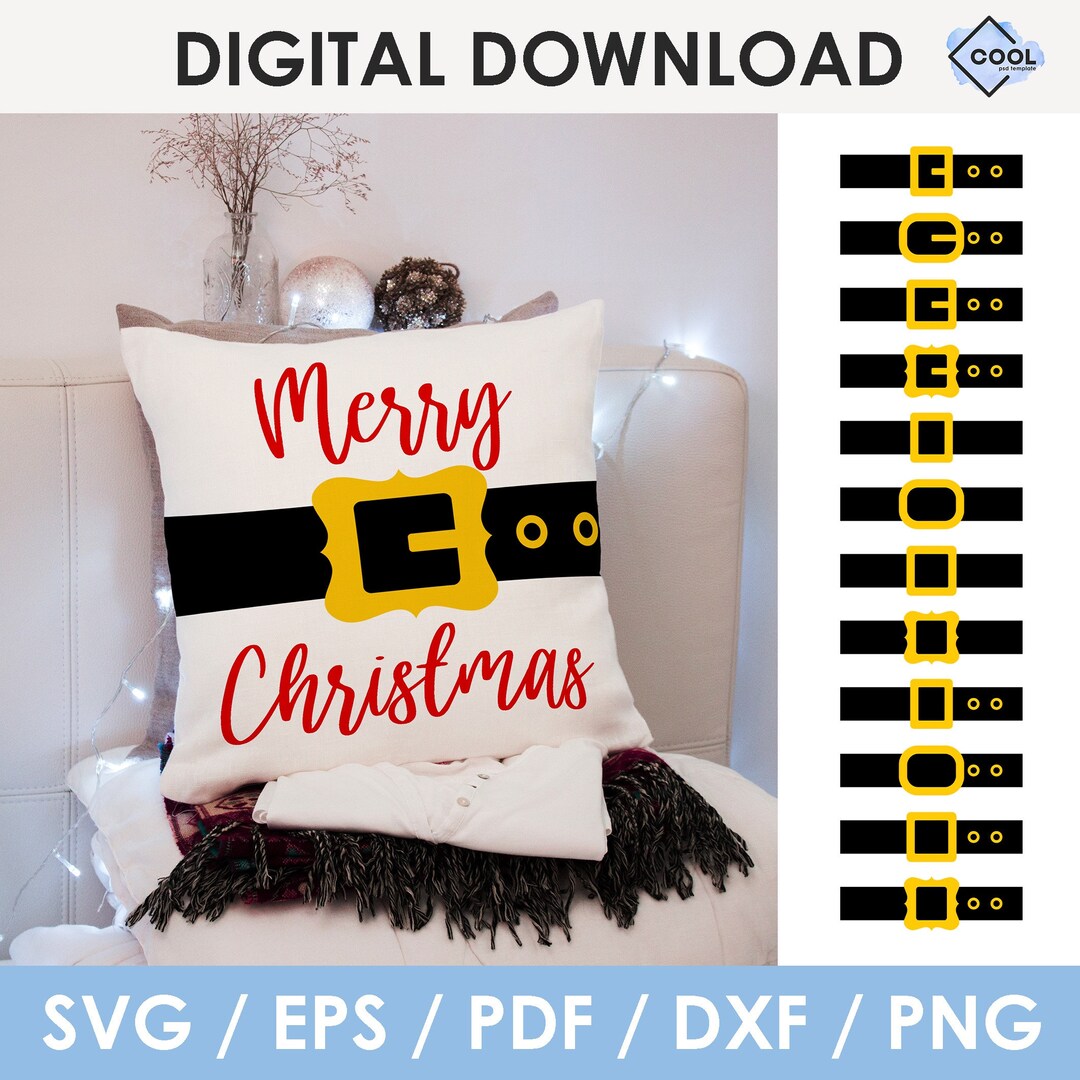 Santa Belt Buckle SVG, Bundle, Elf Belt, Leprechaun Belt, Santa Claus ...