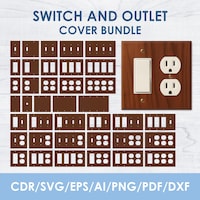Template Light Switch Cover Laser. Light Switch Cover SVG. Switch Cut ...
