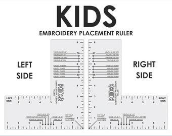 Left- AND Right-side Adult Printable Machine Embroidery Logo Placement ...