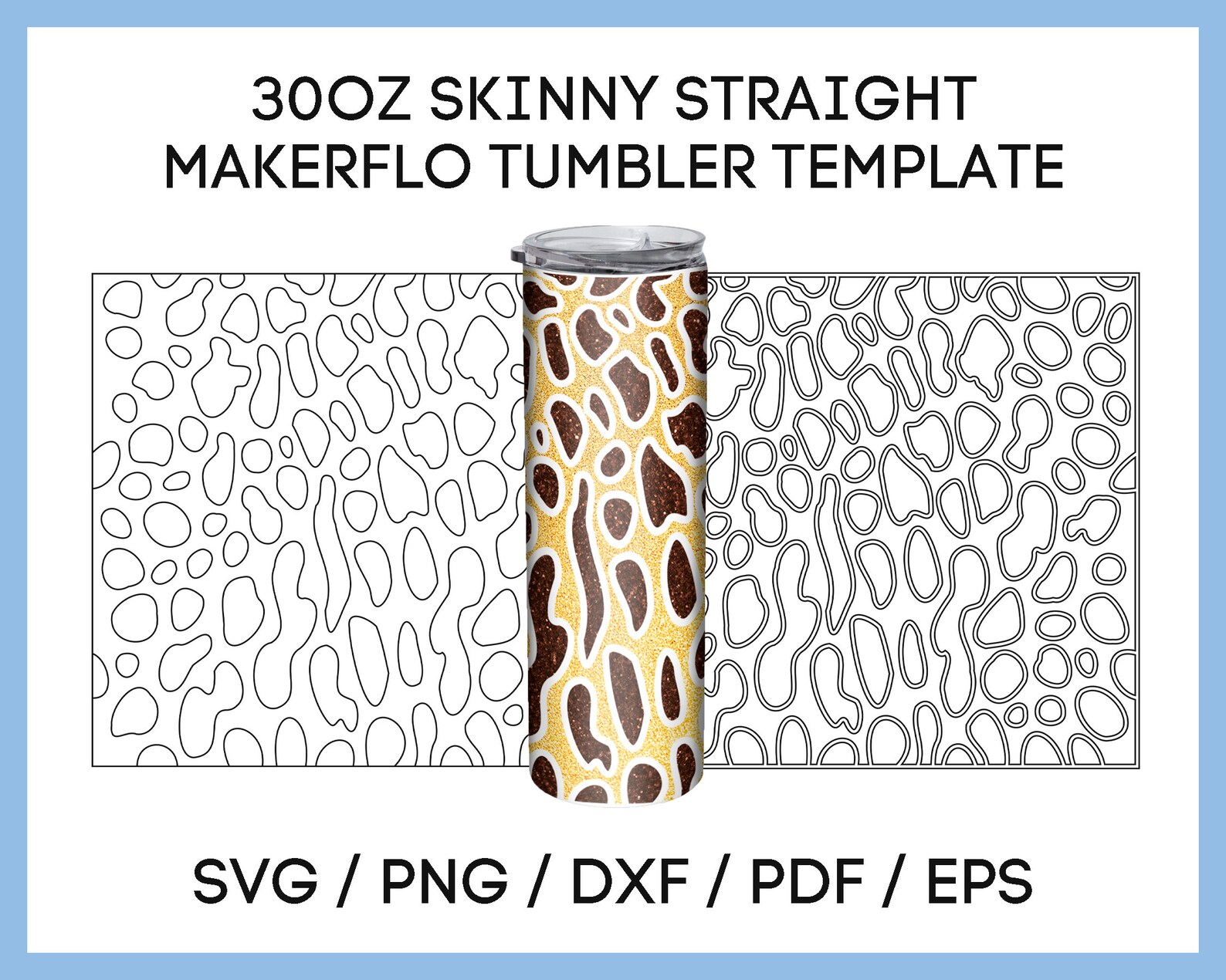 BUNDLE 30oz Makerflo Straight Tumbler Template Burst Tumbler - Etsy