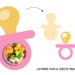 Pacifier Candy Dome Holder Svg, Baby Shower Favor, DIY, Baby Shower ...