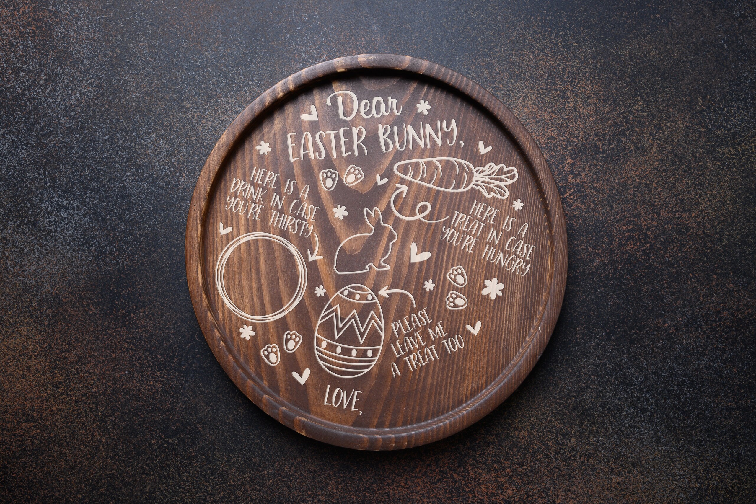 Easter Tray Svg Bundle Dear Easter Bunny Easter Svg Kids - Etsy