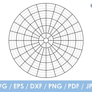 Polar Circle Graph Paper Template, Circular Graph Paper, Radial Graph ...